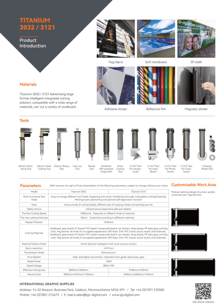 Titanium 3032 Digital cutter - IGS